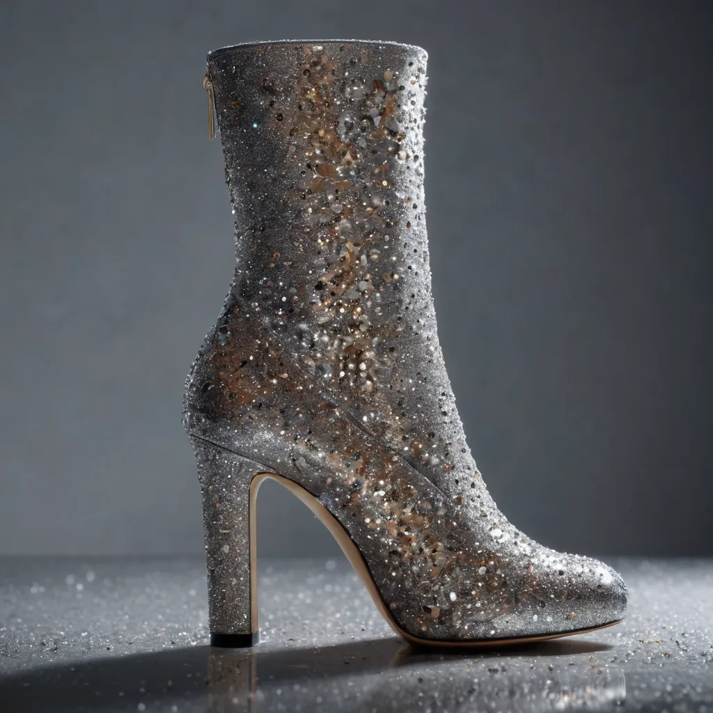 The Fusion of Luxury and Utility in Glitter Footwear